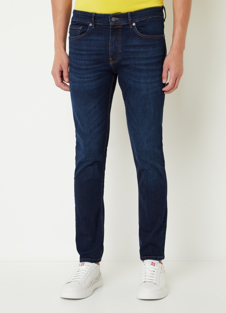 HUGO BOSS Delano slim fit jeans met donkere wassing • Indigo • de Bijenkorf