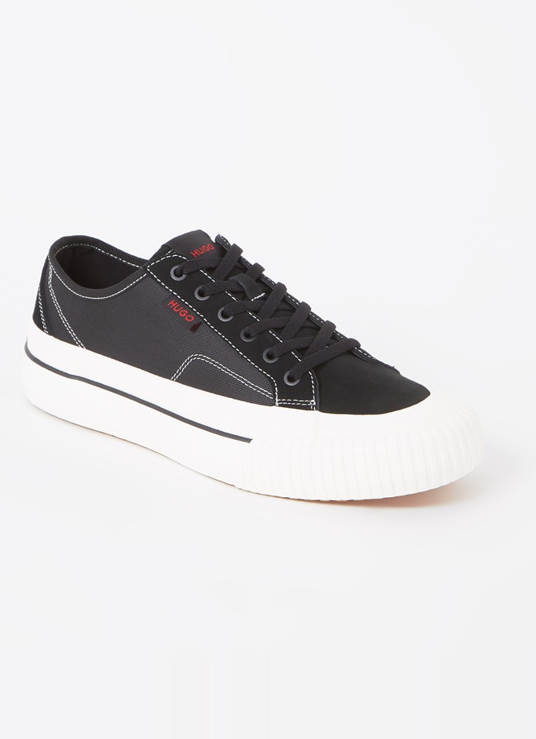 HUGO BOSS Dyer Tenn sneaker van canvas • Zwart • de Bijenkorf