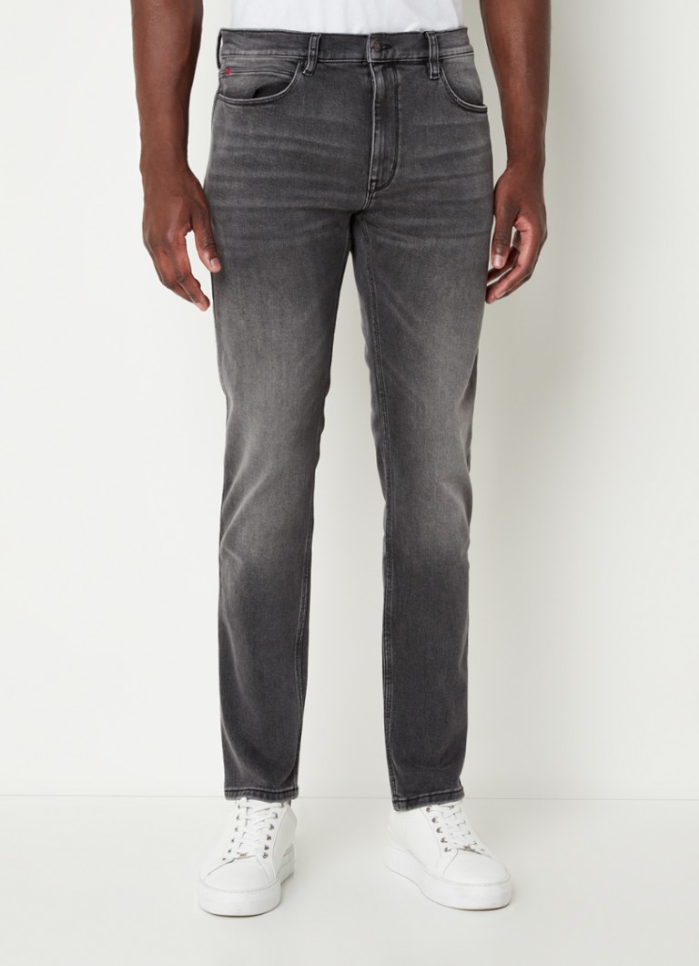 HUGO BOSS Extra slim fit jeans met donkere wassing en stretch ...