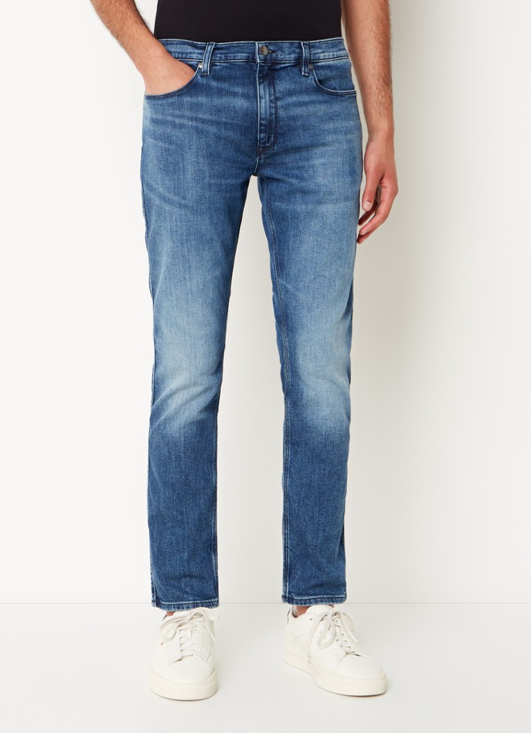 HUGO BOSS Extra slim fit jeans met medium wassing en stretch • Indigo ...