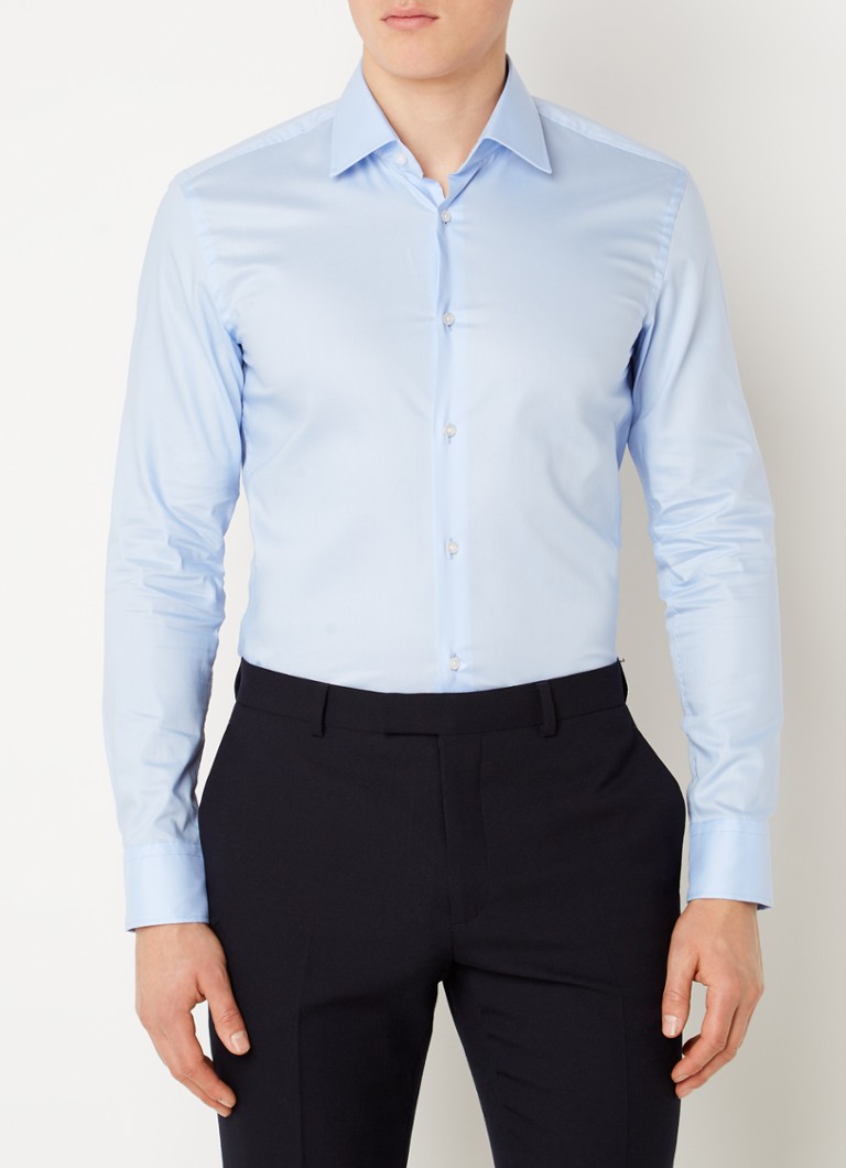 HUGO BOSS H-Hank-Kent slim fit overhemd • Lichtblauw • de Bijenkorf