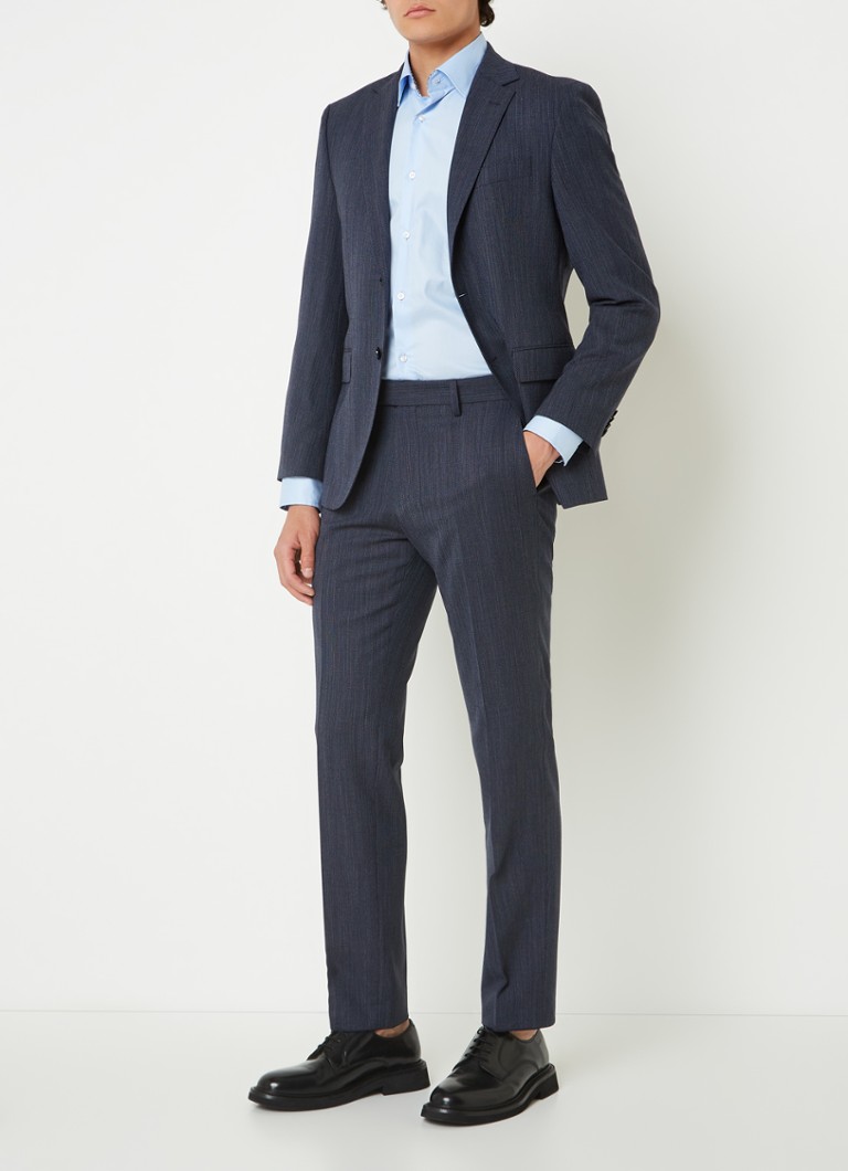 HUGO BOSS H-Jeckson 2-delig pak in scheerwolblend • Blauw • de Bijenkorf
