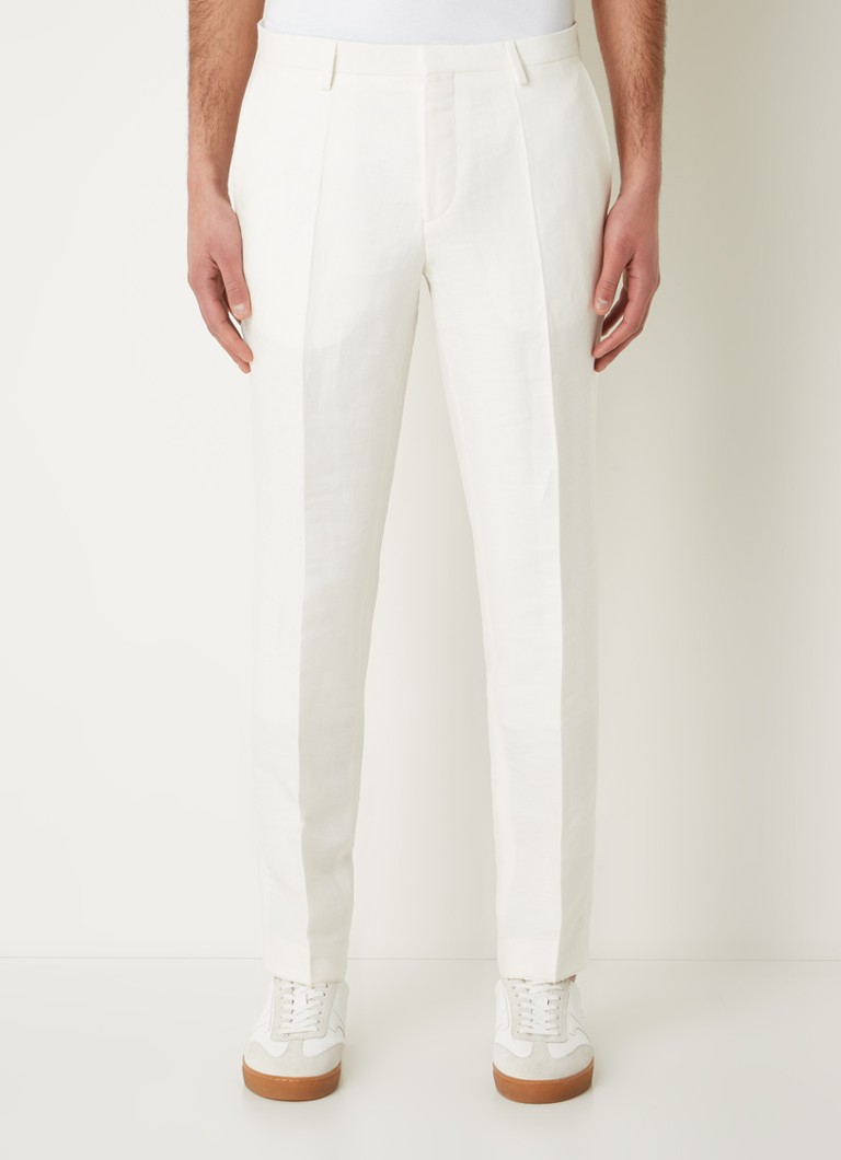 HUGO BOSS Henry/Getlin slim fit 2-delig pak in linnenblend • Gebroken ...