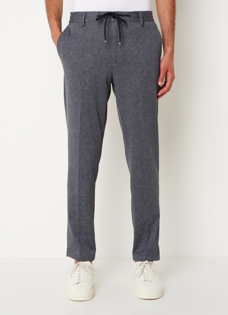 HUGO BOSS Kane-DS tapered fit chino met steekzakken • Blauw • de Bijenkorf