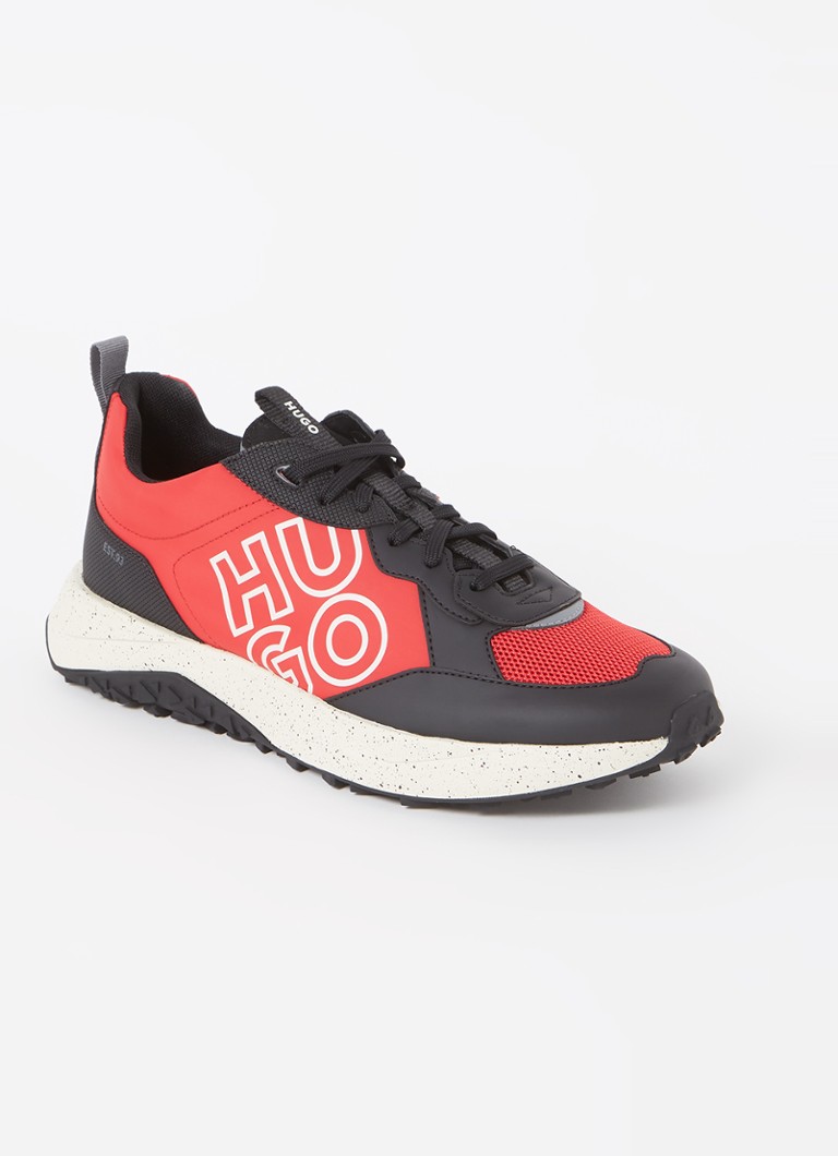 HUGO BOSS Kane Runn sneaker met logo • Rood • de Bijenkorf