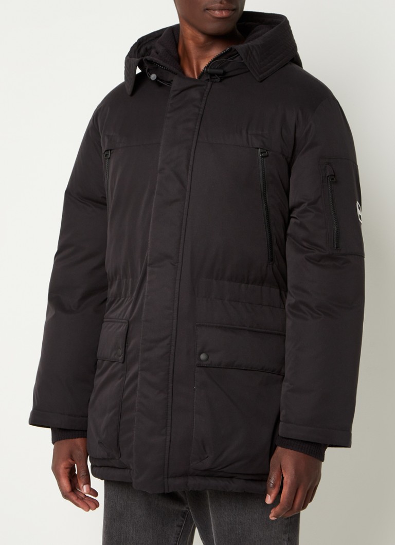 HUGO BOSS Melmus2241 gewatteerde parka met donsvulling • Zwart • de ... HUGO BOSS Melmus2241 gewatteerde parka met donsvulling • Zwart • de ...