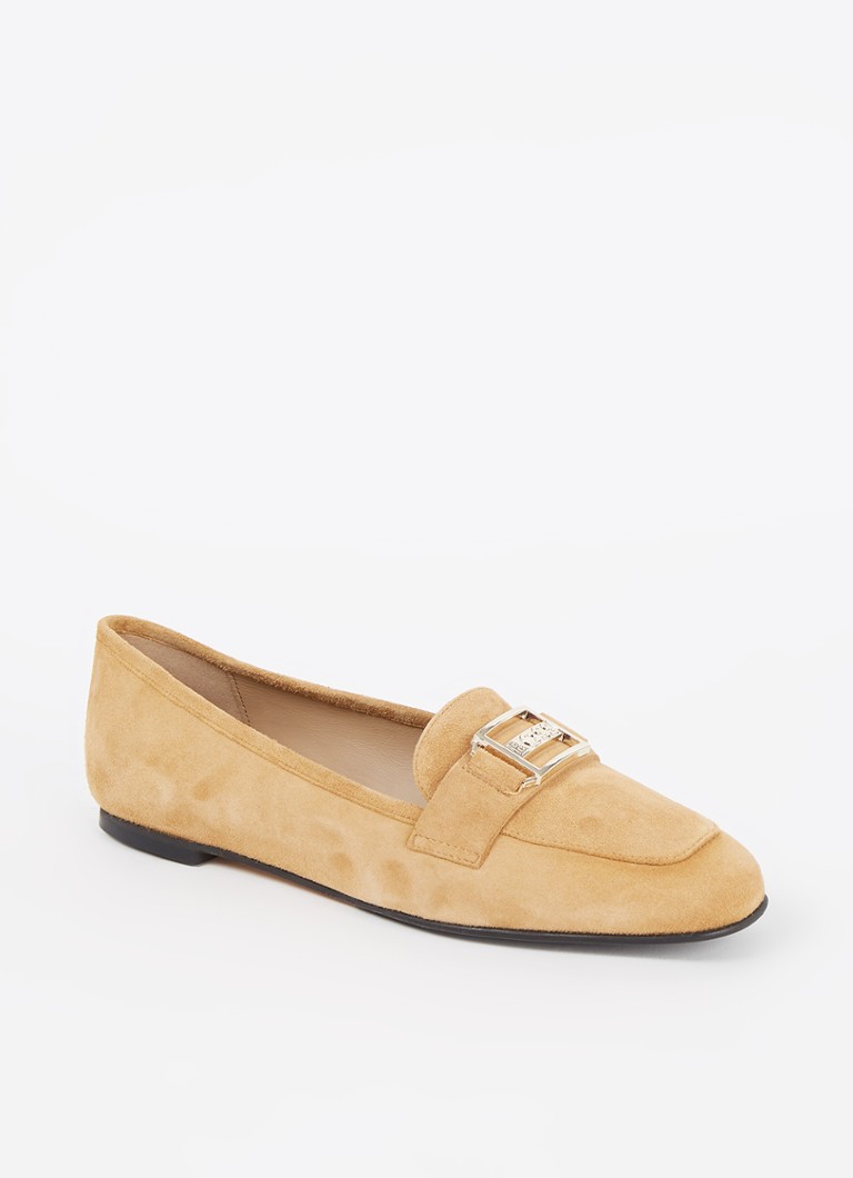 HUGO BOSS Mocassin van suède met logo • Lichtbruin • de Bijenkorf HUGO BOSS Mocassin van suède met logo • Lichtbruin • de Bijenkorf