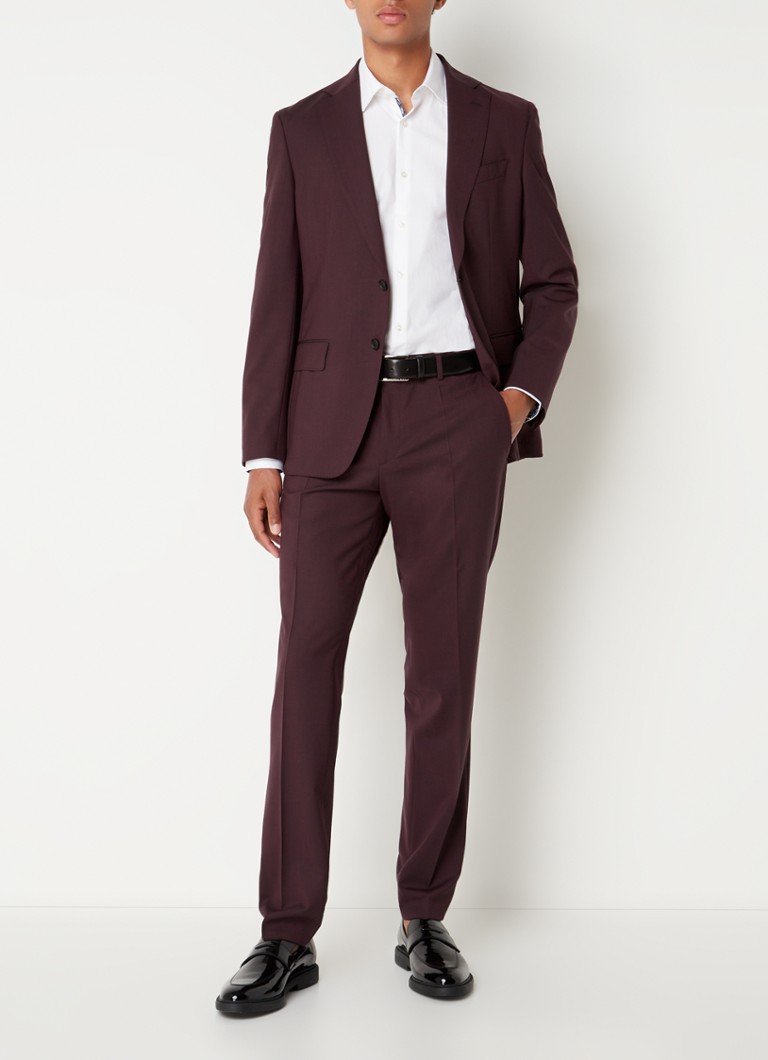 HUGO BOSS P-Huge slim fit 2-delig pak van scheerwol met klepzakken ...