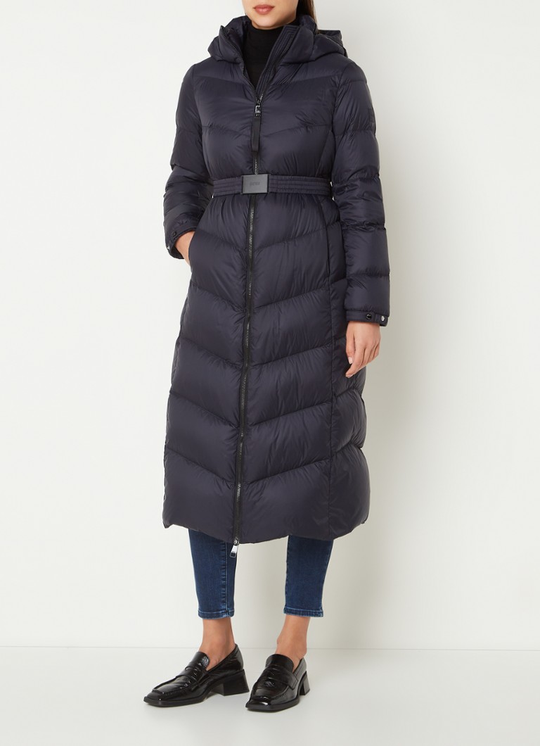 HUGO BOSS Paxmaxi gewatteerde parka met afneembare capuchon en ceintuur ... HUGO BOSS Paxmaxi gewatteerde parka met afneembare capuchon en ceintuur ...