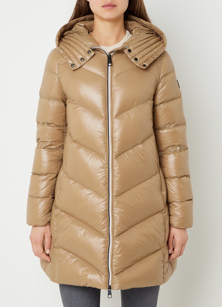 HUGO BOSS Petrana gewatteerde jas met donsvulling en capuchon • Beige ... HUGO BOSS Petrana gewatteerde jas met donsvulling en capuchon • Beige ...