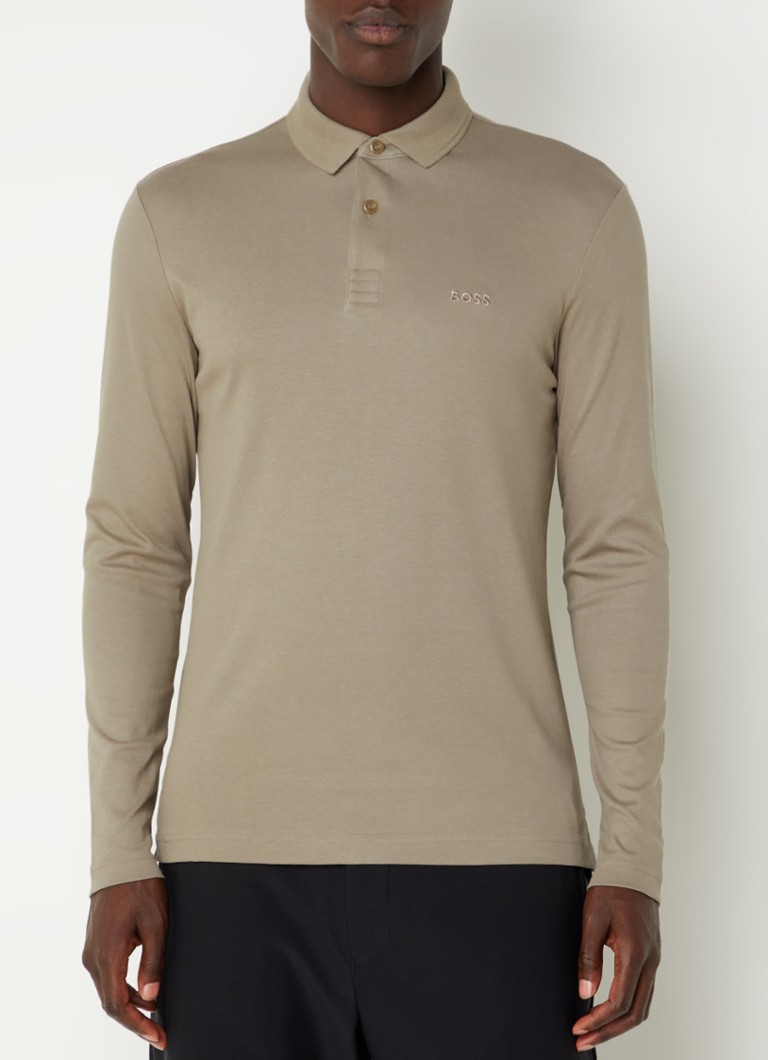 HUGO BOSS Pirol regular fit polo met logo • Lichtgroen • de Bijenkorf