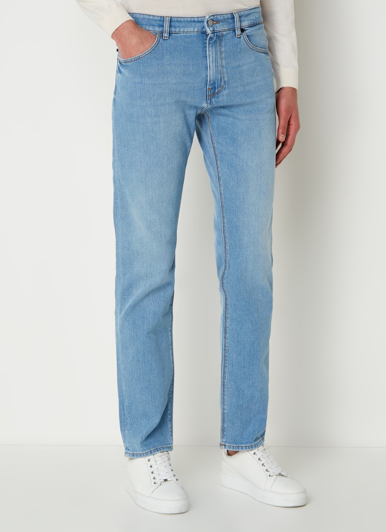 HUGO BOSS Regular fit jeans met stretch • Lichtblauw • de Bijenkorf