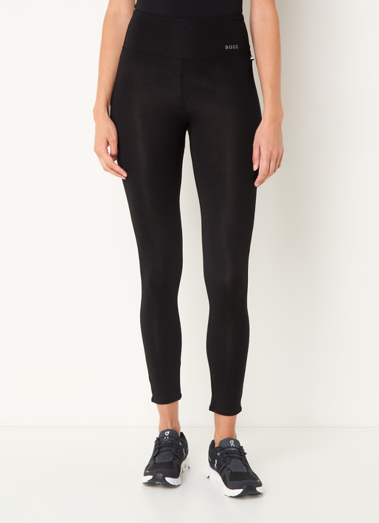 HUGO BOSS Reset high waist trainingslegging van lyocell met logo ...