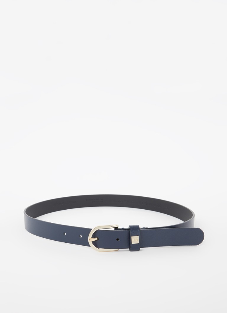 HUGO BOSS Scarlet riem van leer • Donkerblauw • de Bijenkorf HUGO BOSS Scarlet riem van leer • Donkerblauw • de Bijenkorf