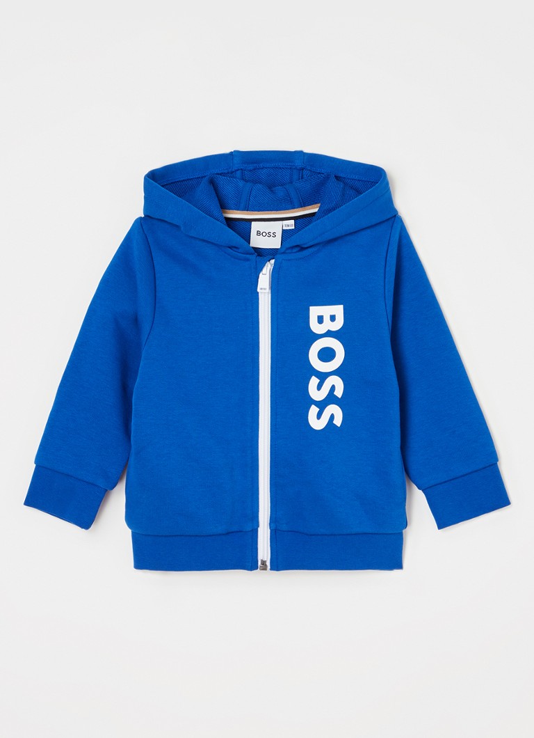 HUGO BOSS Sweatvest met capuchon • Blauw • de Bijenkorf