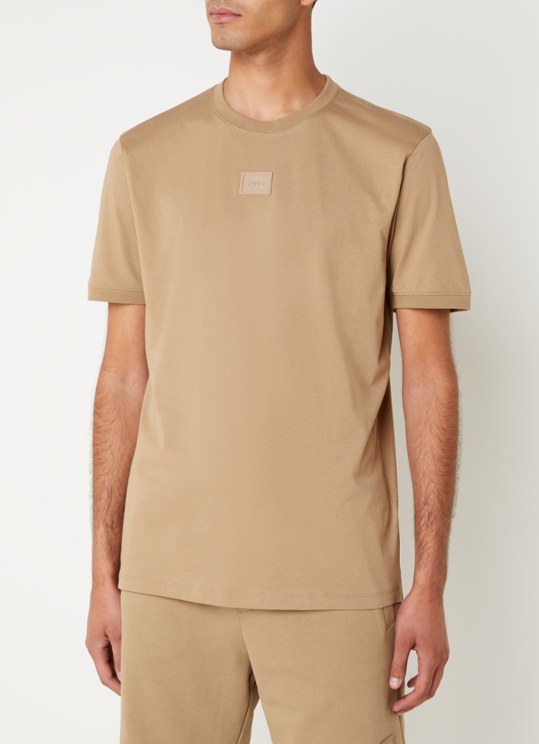 HUGO BOSS T-shirt met logo • Camel • de Bijenkorf