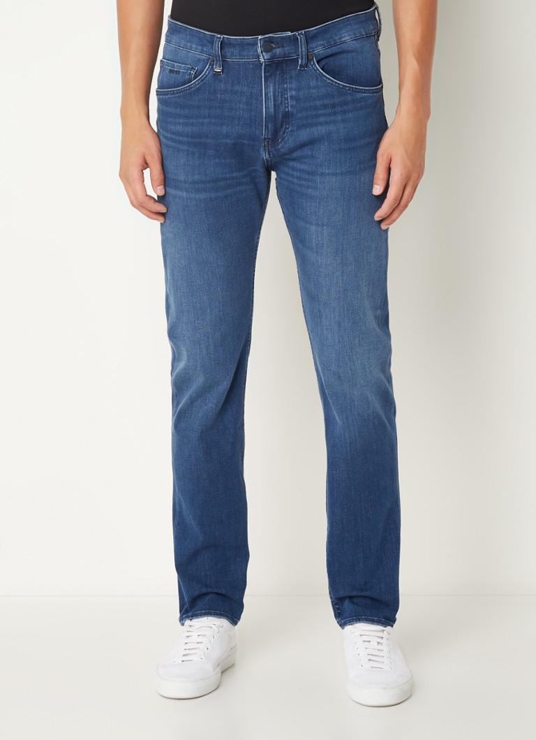 HUGO BOSS Taber tapered jeans met stretch • Indigo • de Bijenkorf