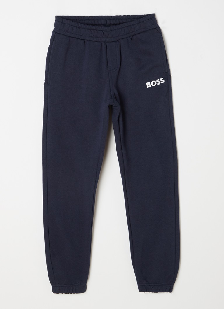 HUGO BOSS Tapered fit joggingbroek met logo • Donkerblauw • de Bijenkorf