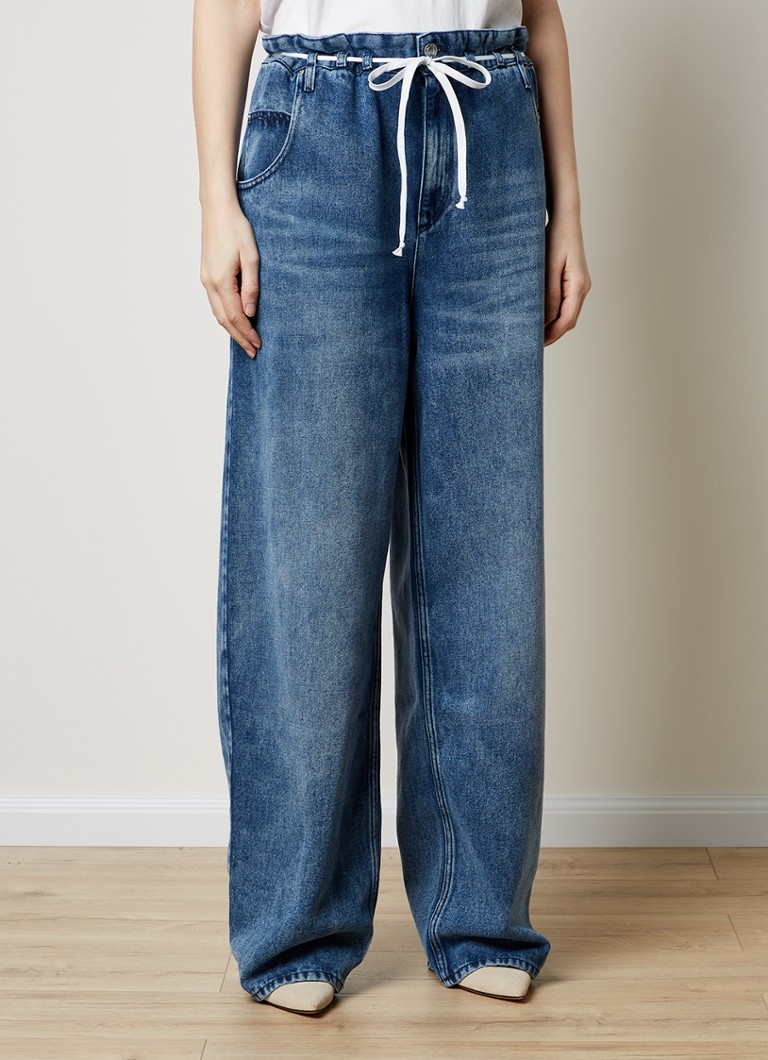 Isabel Marant Jordy high waist wide leg jeans in lyocellblend met ...