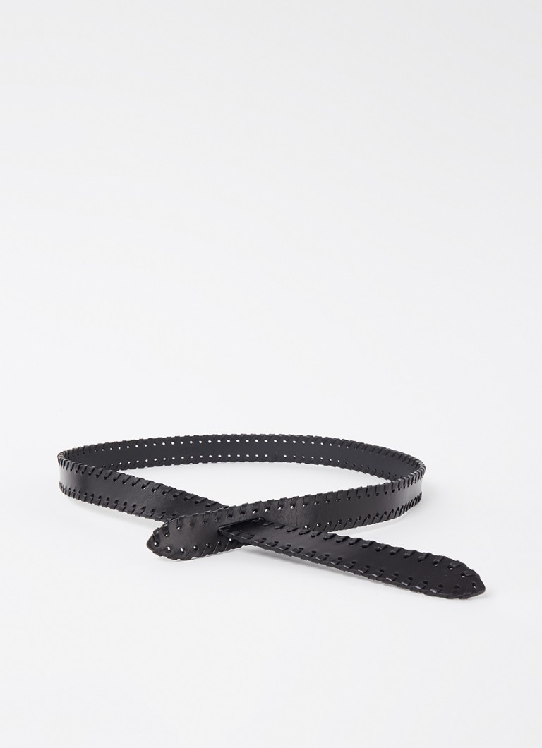 Isabel Marant Lecce riem van leer met knoopsluiting en gevlochten ...