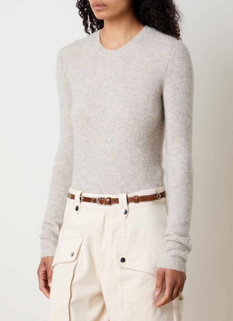 Isabel Marant Obira fijngebreide pullover in alpacablend met gemêleerd ...