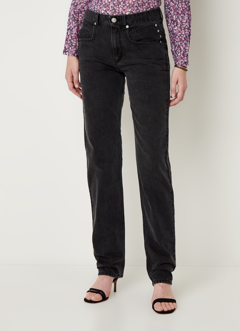 Isabel Marant Vanda high waist regular fit jeans met gekleurde wassing ...