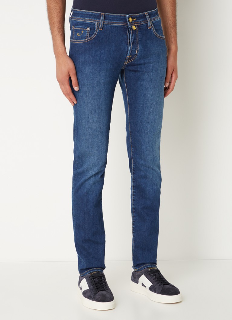 Jacob Cohën Nick slim fit jeans met medium wassing • Indigo • de Bijenkorf