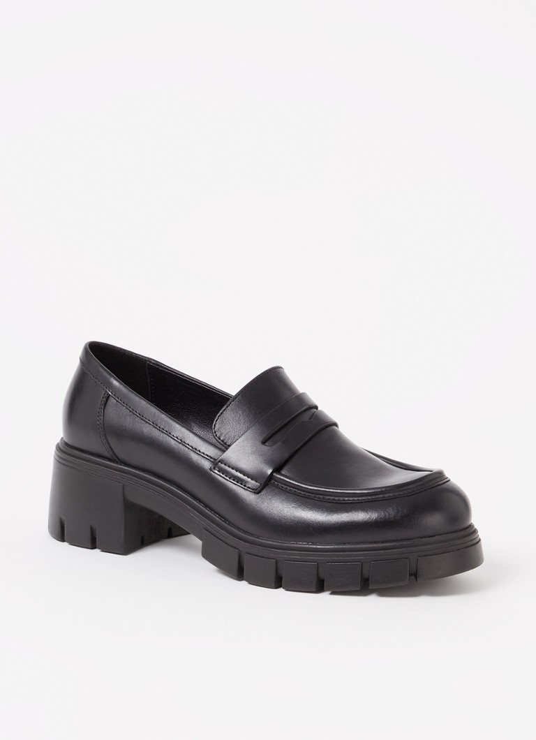 Jonak Aron loafer van leer • Zwart • de Bijenkorf