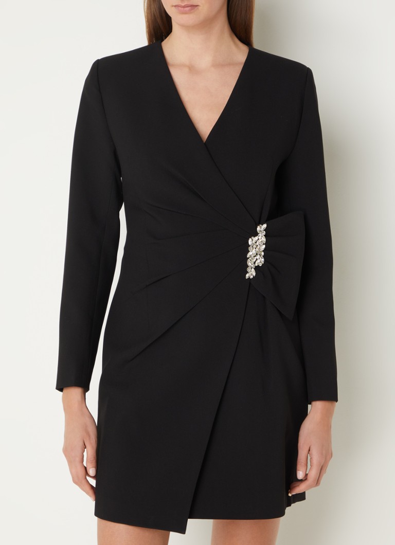 JOSH V Penelope mini blazerjurk met strass • Zwart • de Bijenkorf