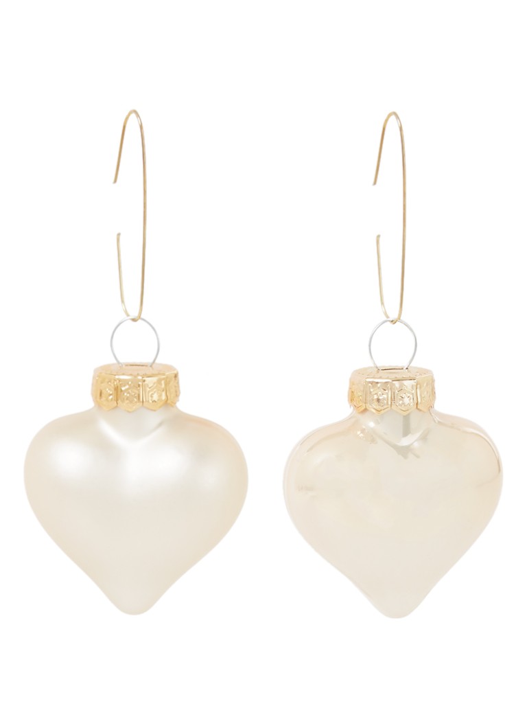 Kaemingk Hart kersthanger set van 12 • Goud • de Bijenkorf