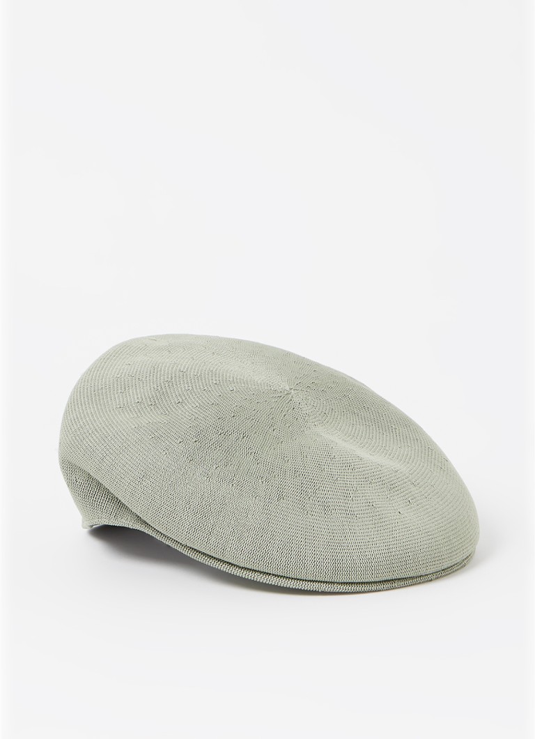 Kangol Tropic 504 flatcap met logoborduring • Lindegroen • de Bijenkorf