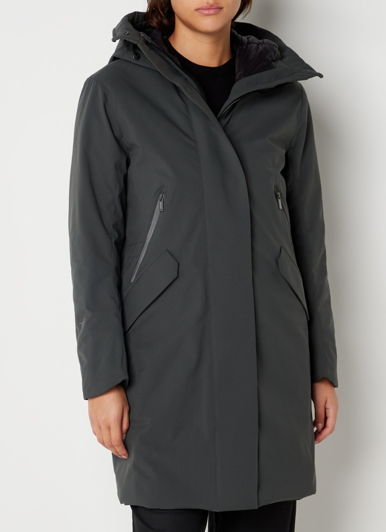 Krakatau Mercury gewatteerde parka met ritszakken • Olijfgroen • de Bijenkorf