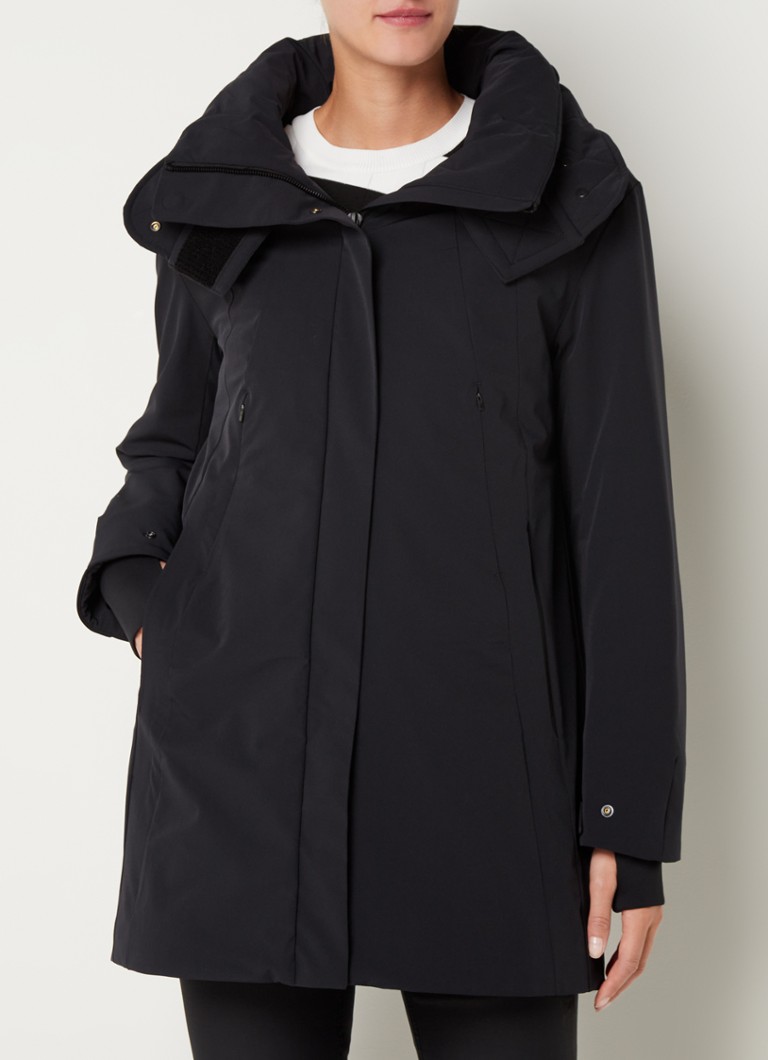 Krakatau Sorona gewatteerde parka met afneembare capuchon • Zwart • de Bijenkorf
