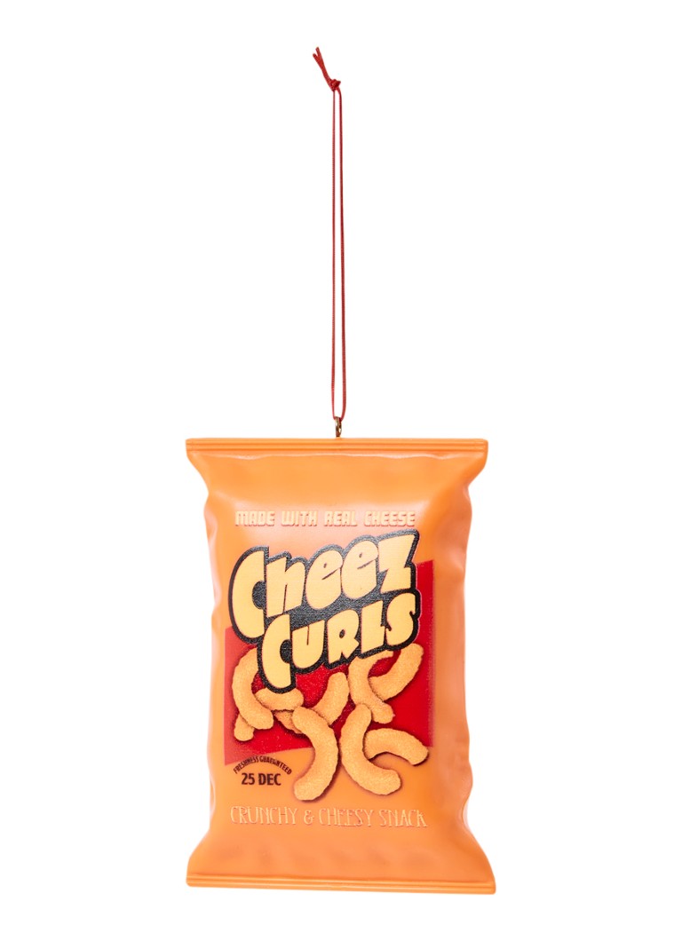 Kurt Adler Cheez Curls chipszak kersthanger 11,5 cm • Oranjerood • de ...