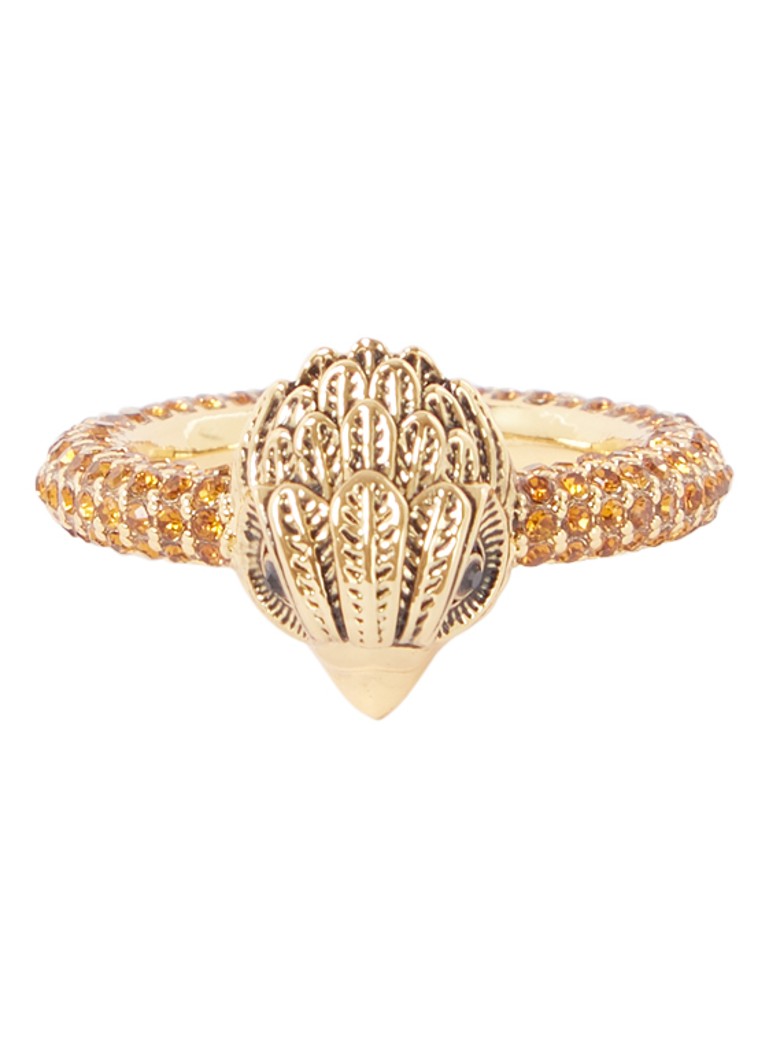 Kurt Geiger Eagle ring met zirkonia • Goud • de Bijenkorf