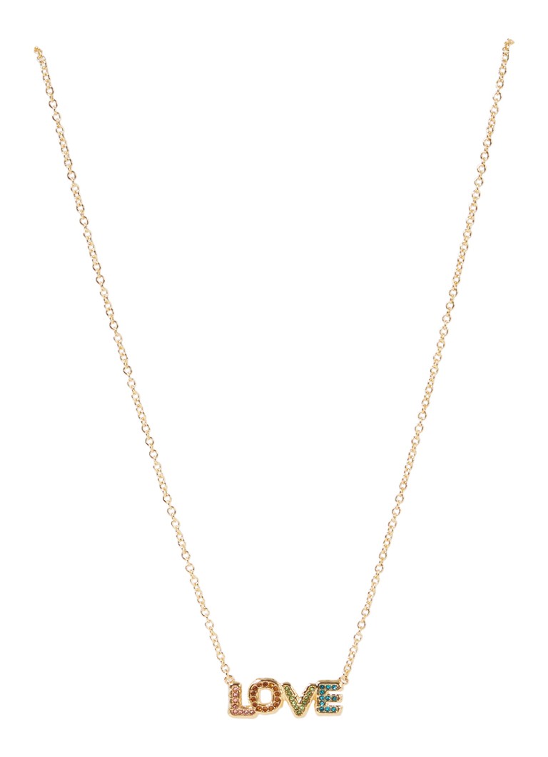 Kurt Geiger Love ketting met kristal • Goud • de Bijenkorf