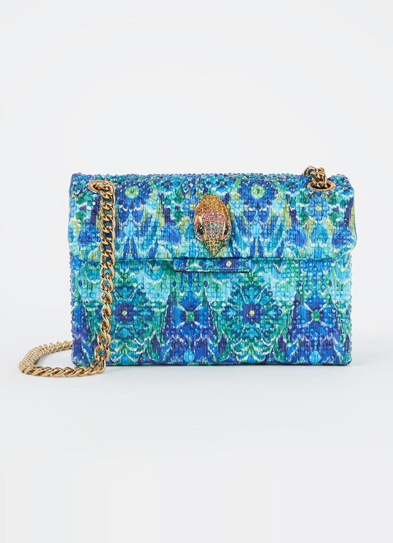 Kurt Geiger Mini Kensington schoudertas met print • Turquoise • de ...