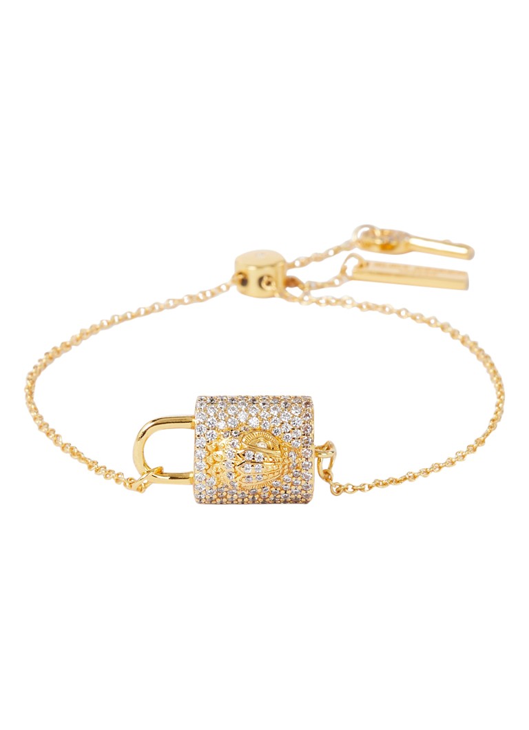 Kurt Geiger Pave Lock Key armband met kristal • Goud • de Bijenkorf