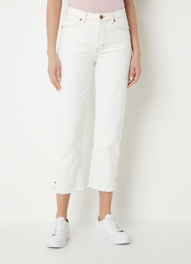 L.K.Bennett TR Verity high waist straight leg jeans met gekleurde ...