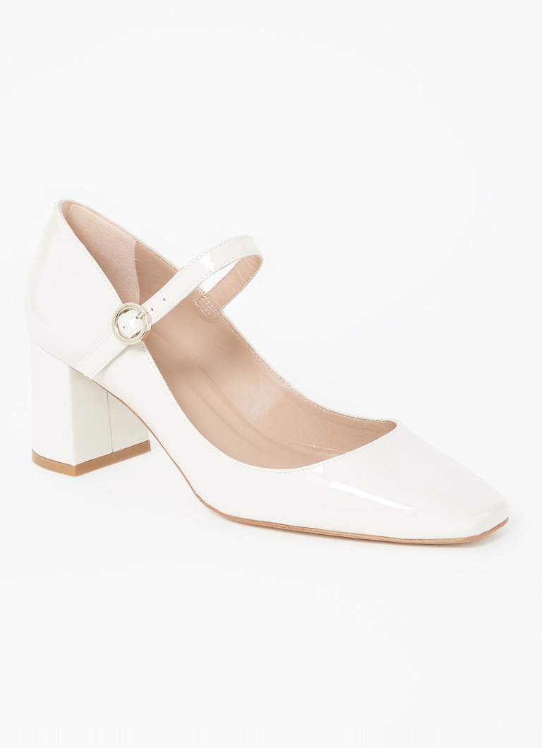 L.K.Bennett Winter pump van lakleer • Creme • de Bijenkorf