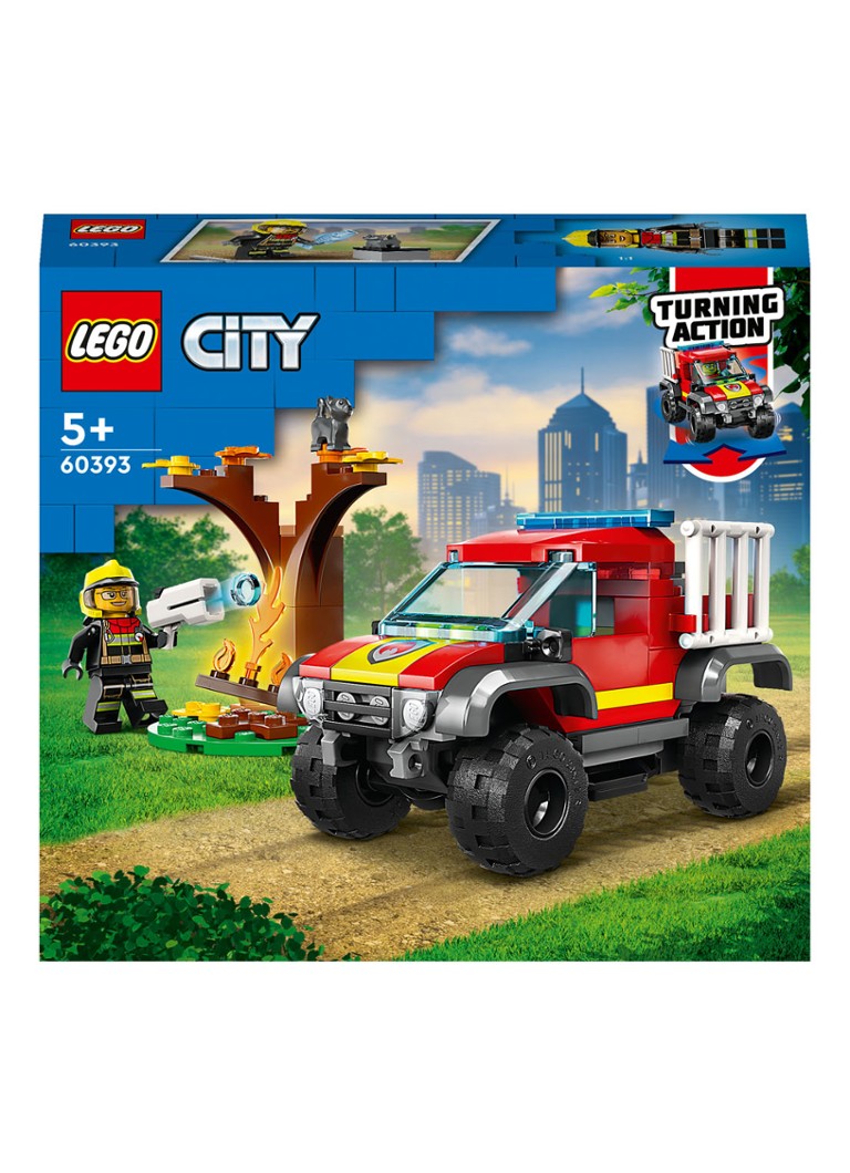 LEGO 4x4 Brandweertruck redding set - 60393 • Multicolor • de Bijenkorf