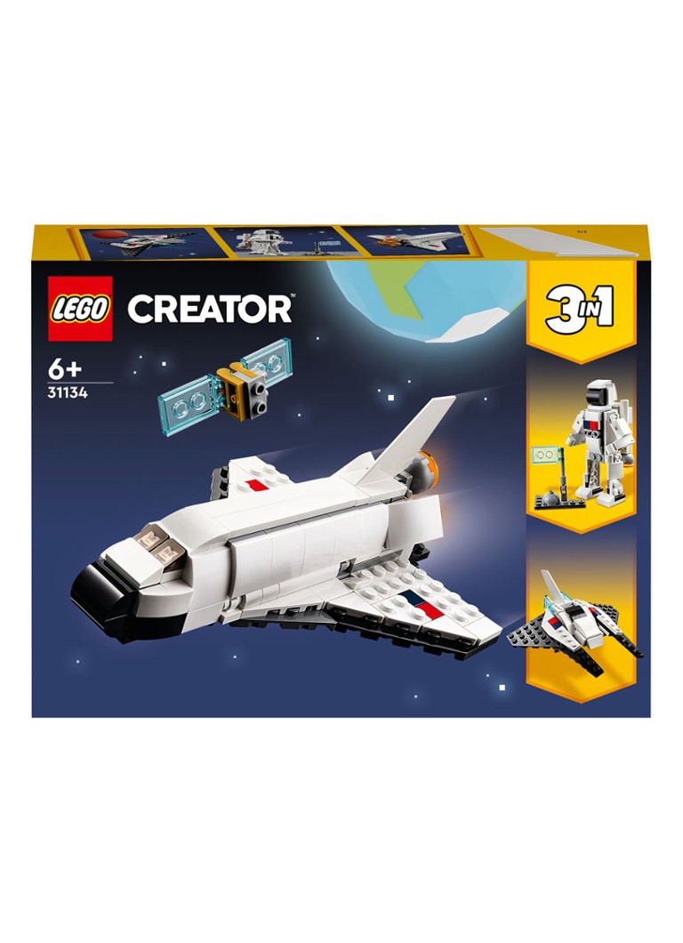 LEGO Creator 3-in-1 Space Shuttle Ruimteschip Speelset - 31134 ...
