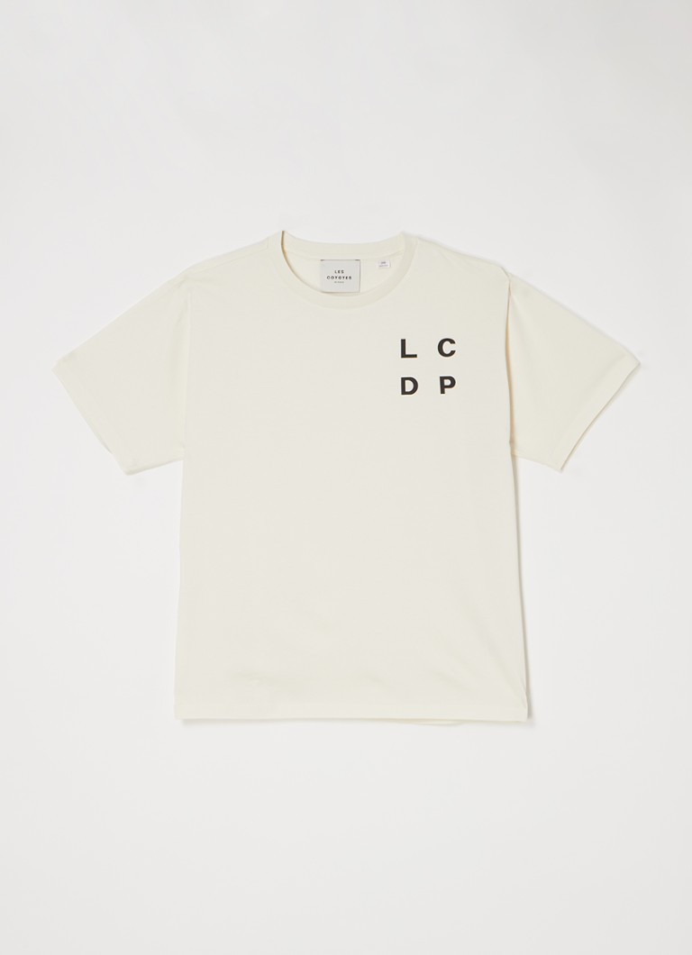 Les Coyotes de Paris Oversized T-shirt met logoprint • Gebroken wit ...