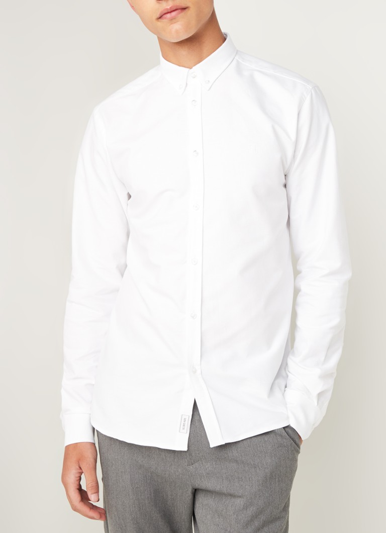 Les Deux Oxford regular fit button down-overhemd • Wit • de Bijenkorf