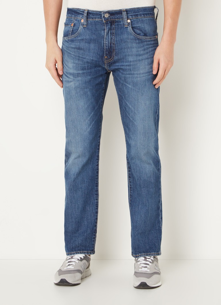 Levi's 502 tapered fit jeans met stretch • Indigo • de Bijenkorf