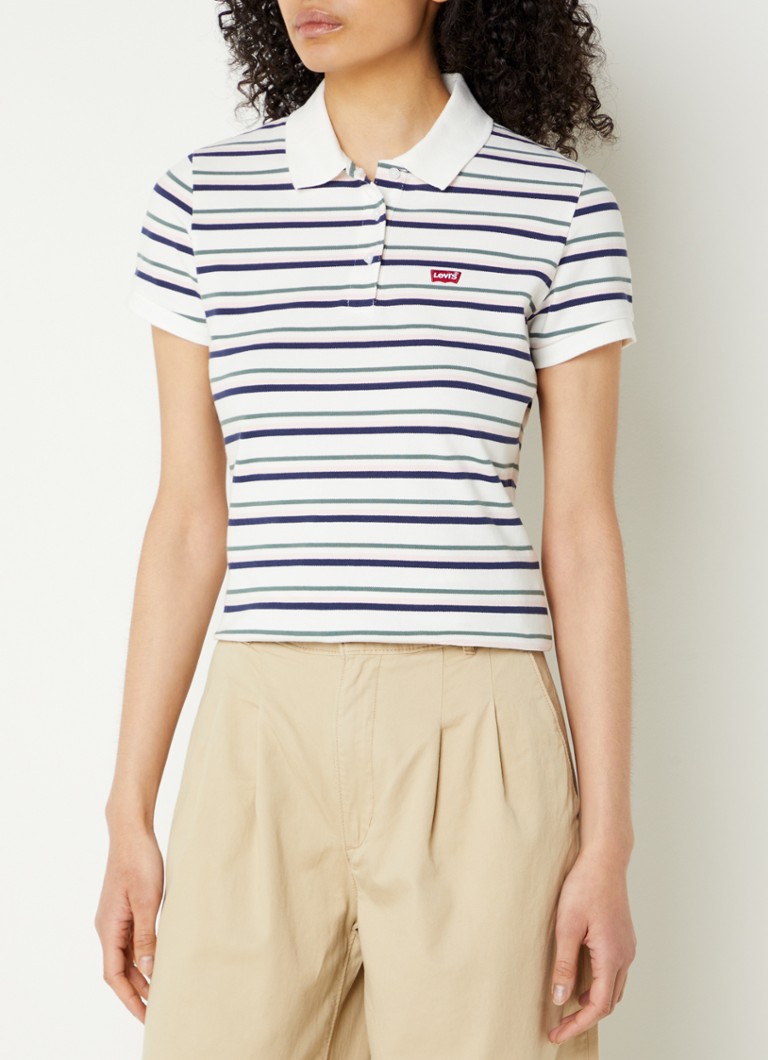 Levi's Polo met streepprint en logo • Gebroken wit • de Bijenkorf