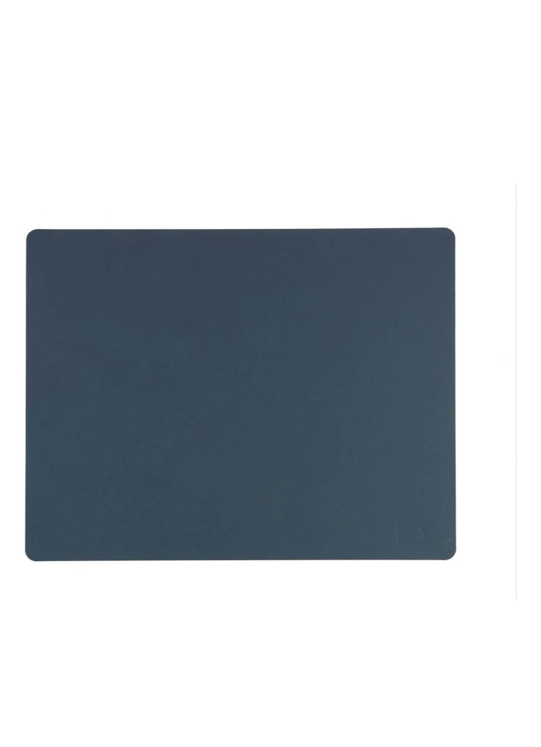LIND DNA Table Mat placemat van leer 35 x 45 cm • Donkerblauw • de ...