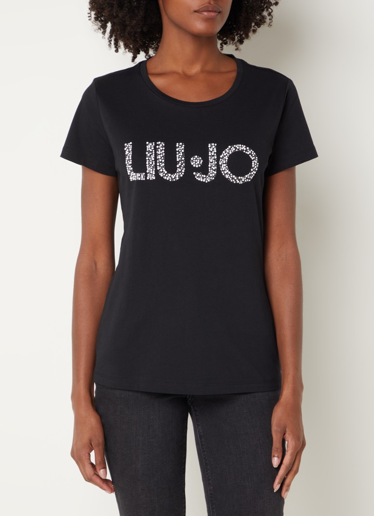 Liu Jo T-shirt met logoprint • Zwart • de Bijenkorf