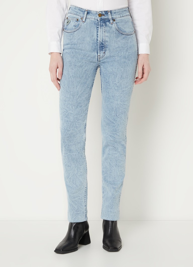 Lois Rivera high waist slim fit jeans met stretch • Indigo • de Bijenkorf