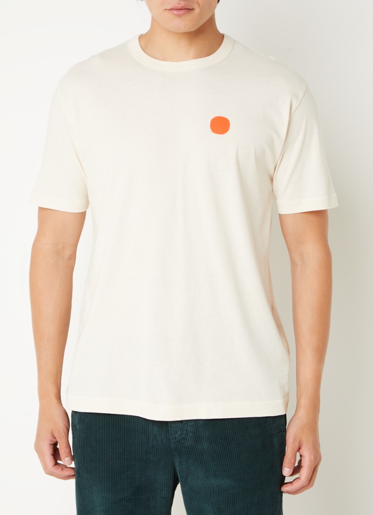 Loreak Mendian Arima T-shirt met logoprint • Vanillegeel • de Bijenkorf